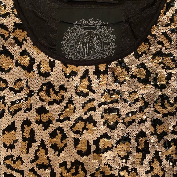 Tops | Gorgeous Vintage Sequin Leopard Print Top | Poshmark